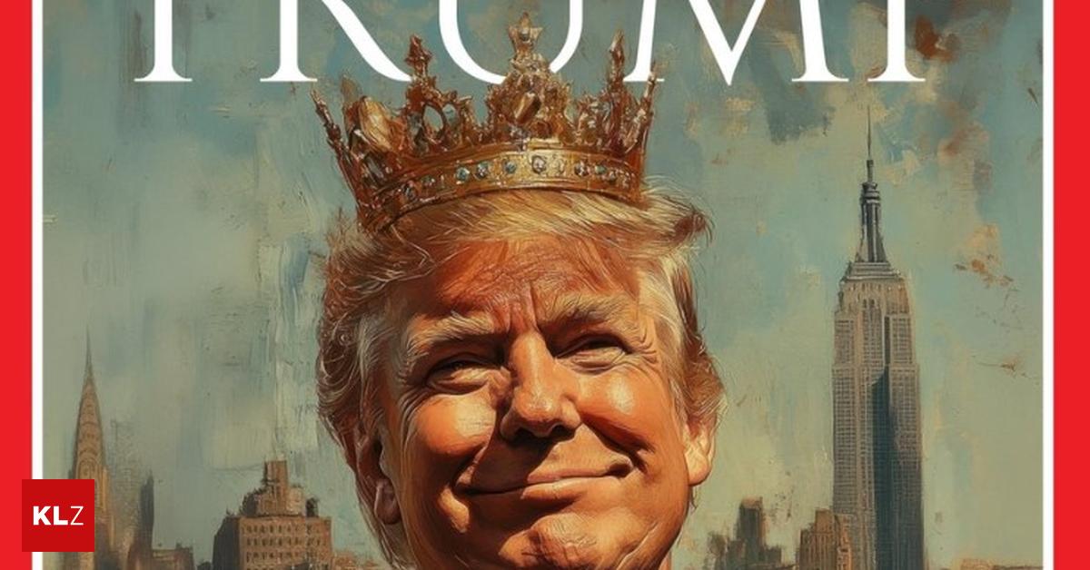 KI-Bild: US-Präsident Trump erklärt sich selbst zum König